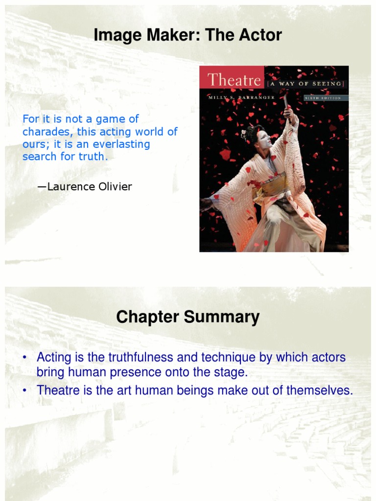 Acting&Actor | PDF | Actor | Acting