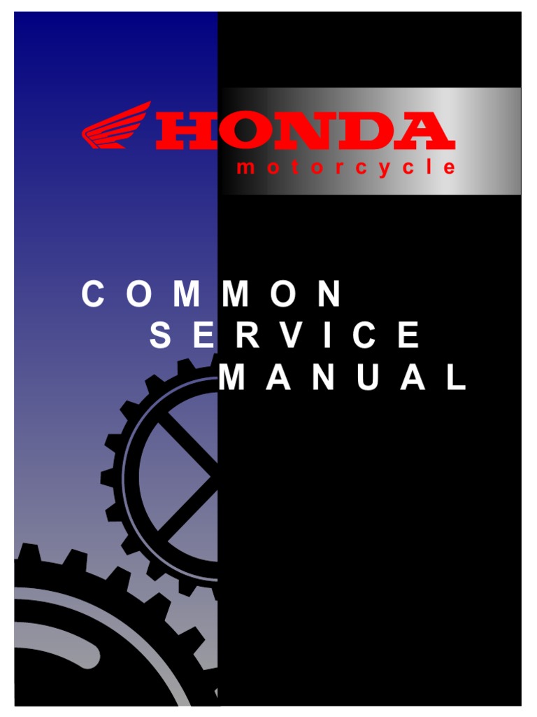 Honda Motorcycle Service Manual Guide | PDF | Nut (Hardware) | Screw
