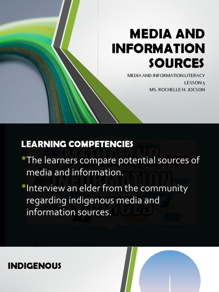 Media and Information Sources | PDF | Mass Media | Libraries