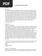 Contoh Script Radio | PDF