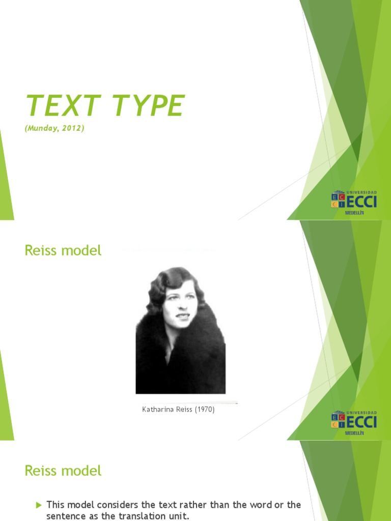 Text Type (Reiss) | PDF | Neuropsychological Assessment | Epistemology