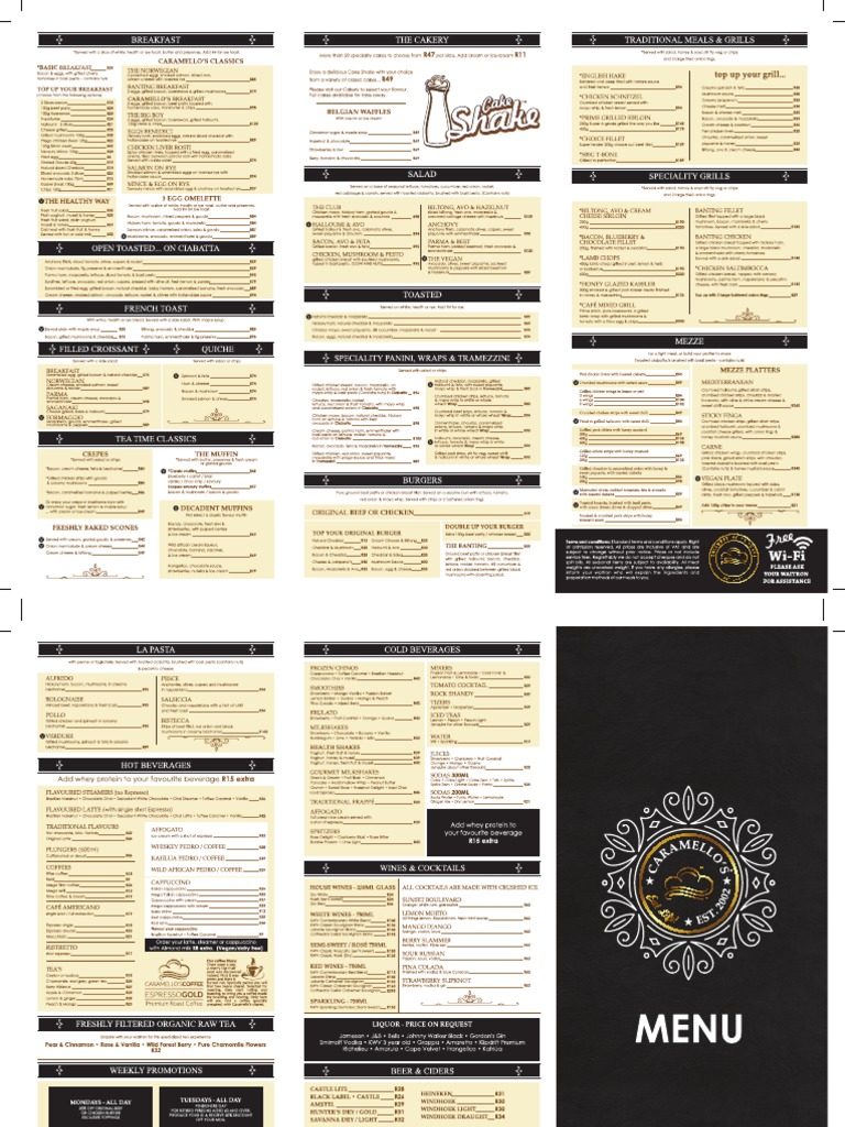 Caramellos Menu PDF | PDF