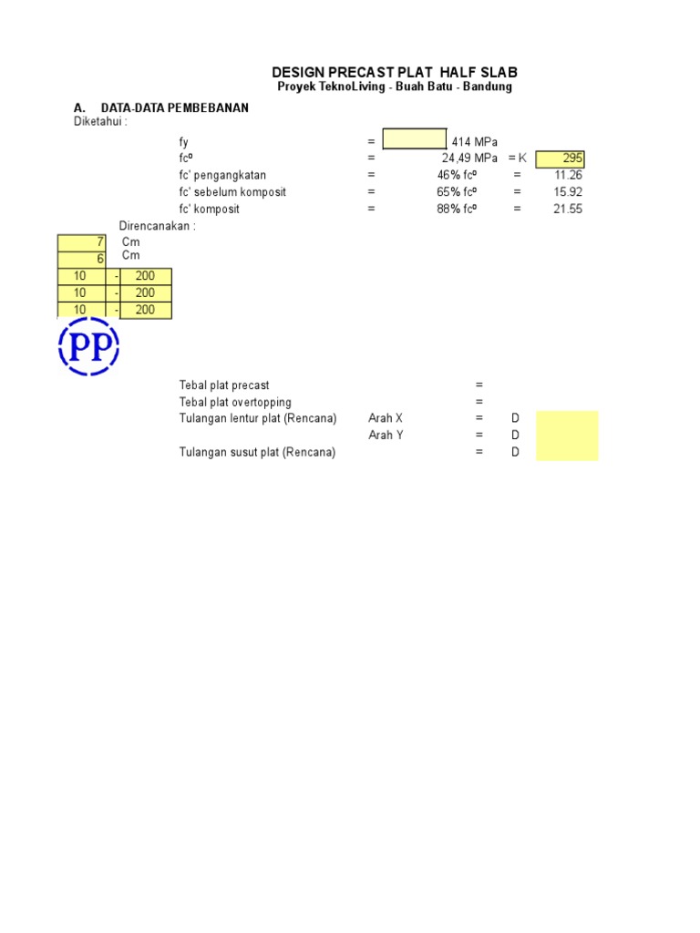 Design of Precast Half Slab Systems | PDF | Composite Material | Concrete