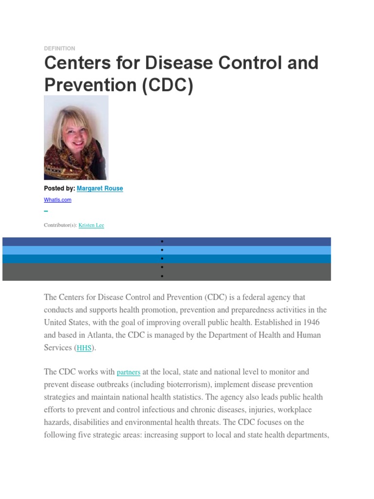 Centers For Disease Control and Prevention (CDC) : Margaret Rouse | PDF ...