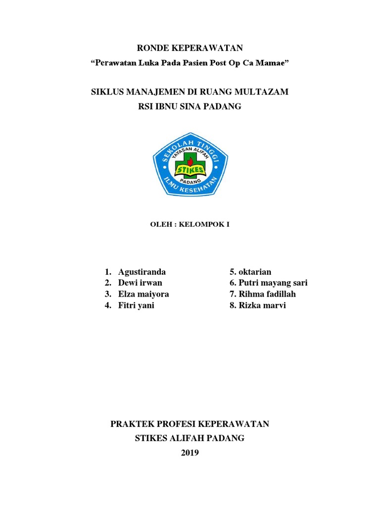 Sap Ronde Keperawatan | PDF