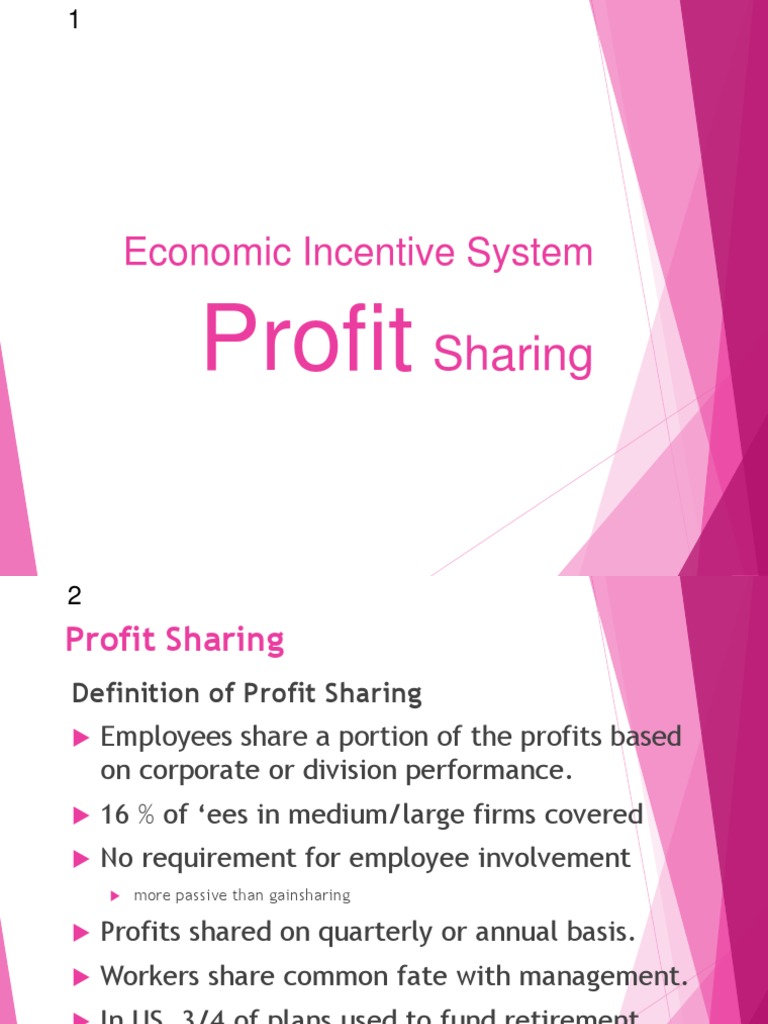 Economic Incentive System: Profit | PDF | Vesting | Employment