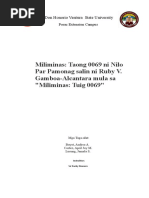 Miliminas Taong 0069 by Nilo Par. Pamonag | PDF