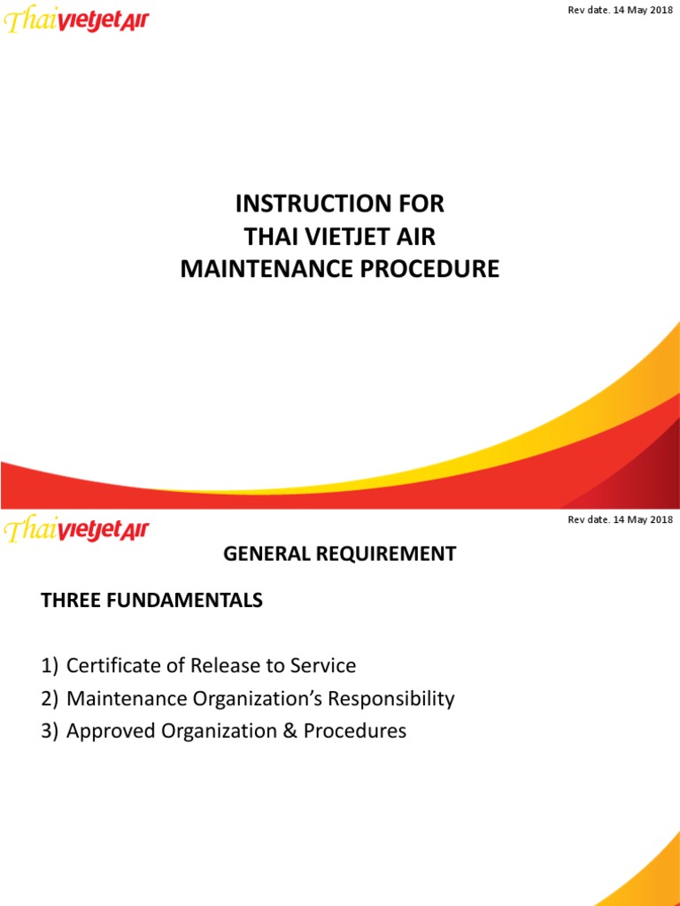 Instruction For Line Maintenance Procedure | PDF | Aerospace | Aviation