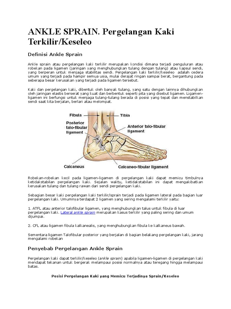 Ankle Sprain | PDF