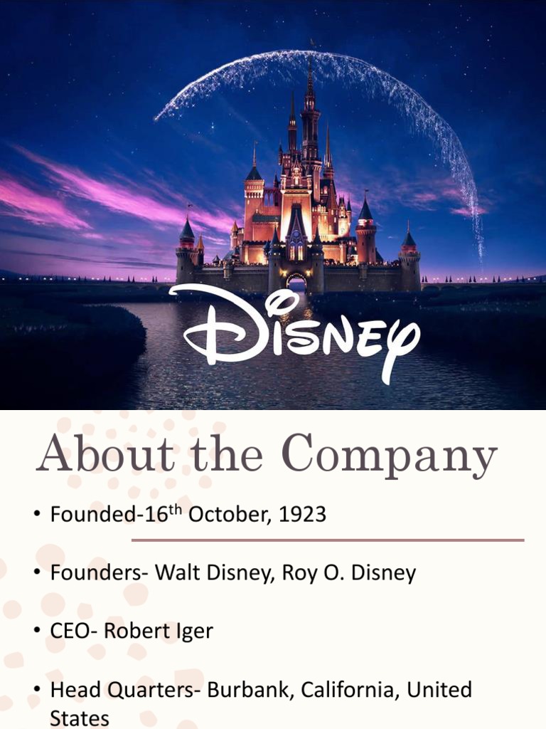Company Overview: Disney History & Leadership | PDF
