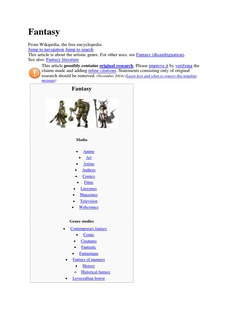 Fantasy | PDF | Fantasy