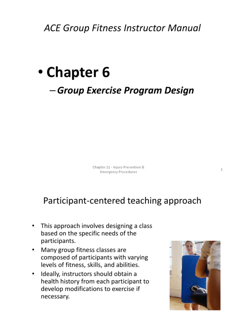 Chapter 6: ACE Group Fitness Instructor Manual | PDF | Physical Fitness ...