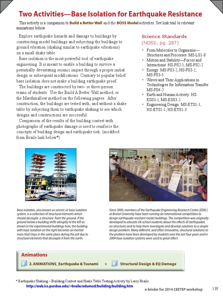 13 Base Isolation For Earthquake Resistance | PDF | Inertia ...