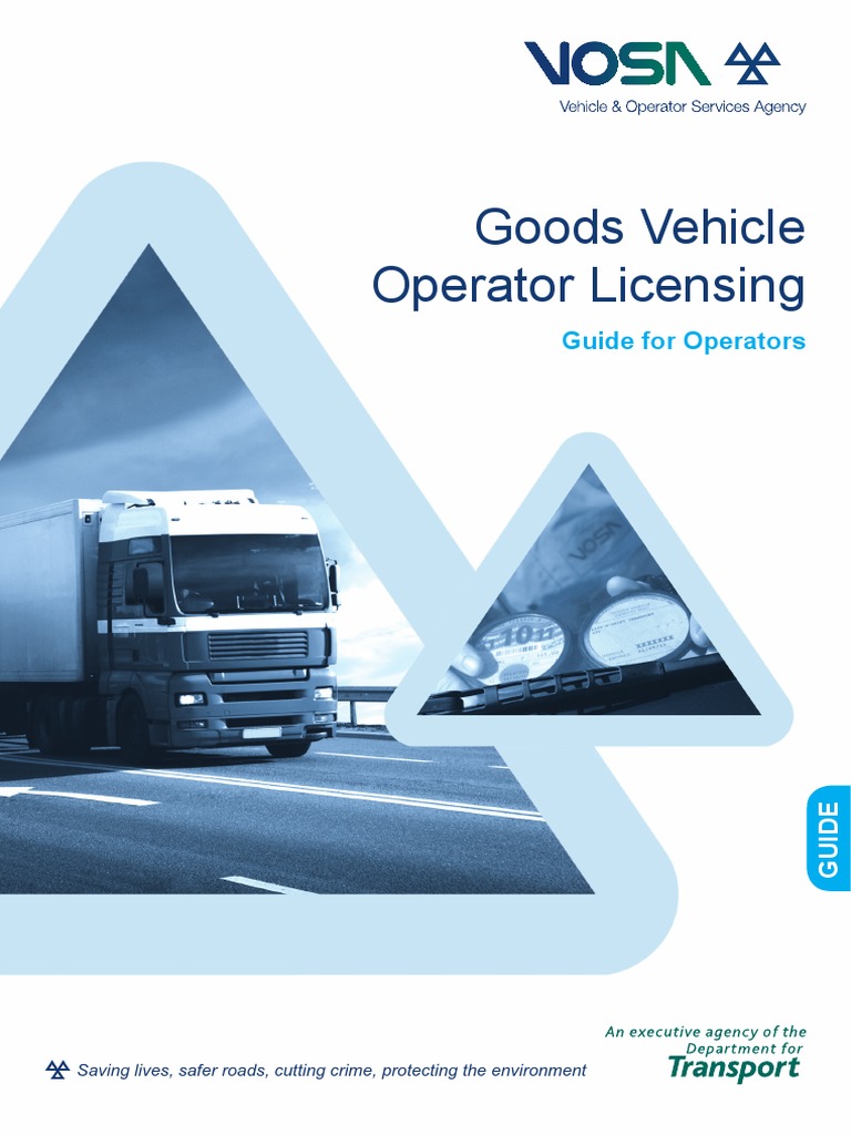 Vosa Operator Licensing Guide | PDF | License | Traffic