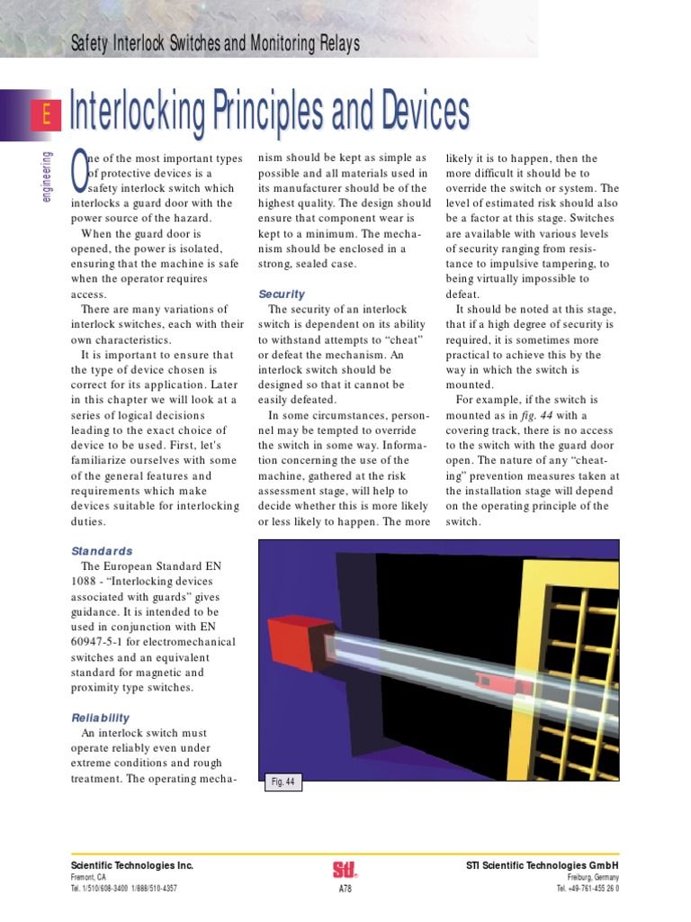 Interlocking Principles and Devices | PDF | Switch | Relay