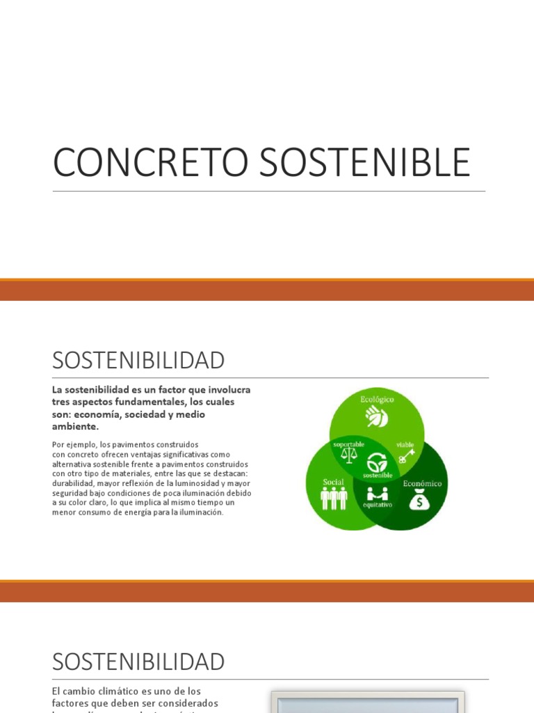 Concreto Sostenible | PDF | Hormigón | Cemento