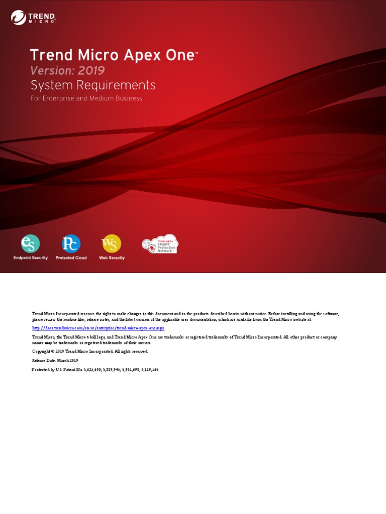 Trend Micro ApexOne 2019 Req | Microsoft Windows | 64 Bit Computing