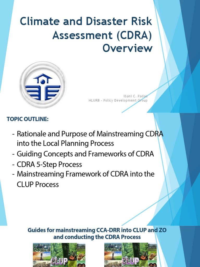 CDRA Overview | Risk Management | Hazards