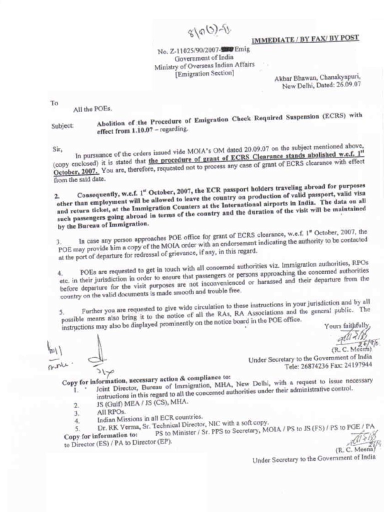 Ecr Passport | PDF