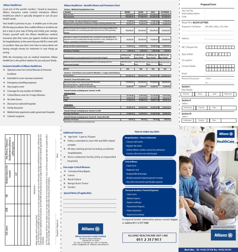 Allianz HealthCare Individual Medical Plan-1 | PDF | Insurance | Hospital