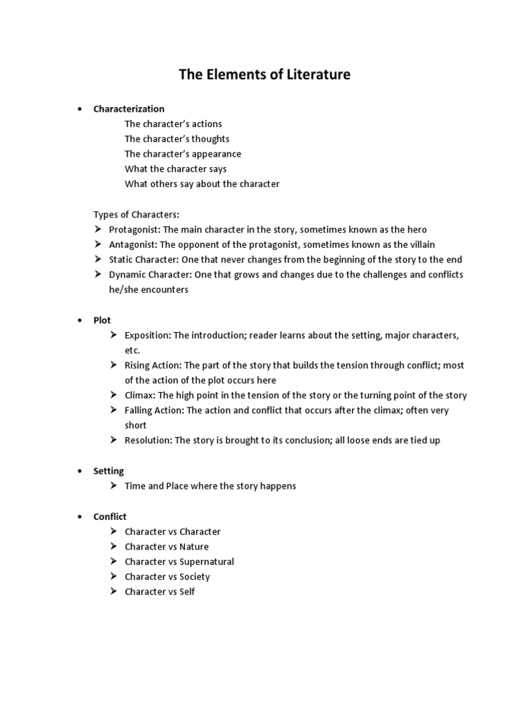 The Elements of Literature | PDF | Plot (Narrative) | Narration
