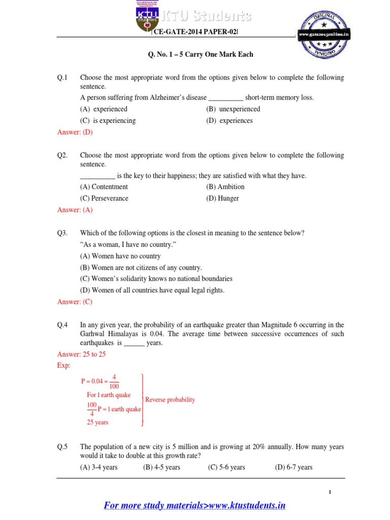 Civil Comprehensive Examination Solved | PDF | Continuum Mechanics ...