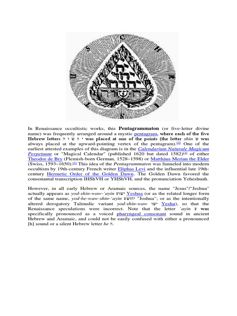 Pentagram: Calendarium Naturale Magicum Perpetuum | PDF