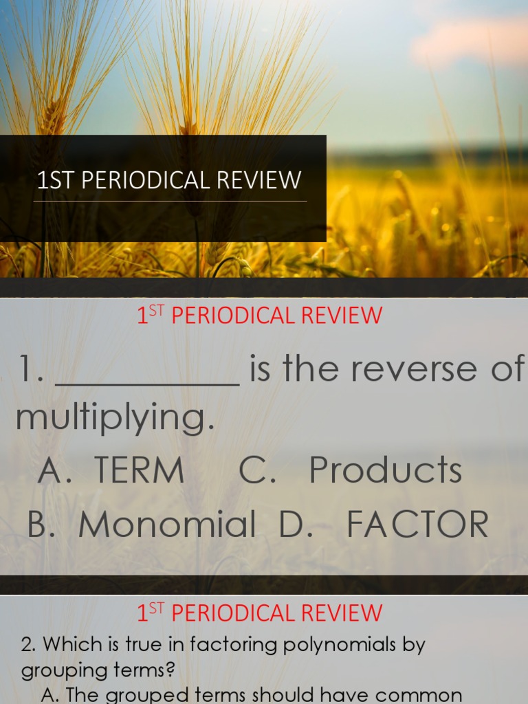 1ST Quarter Reviewer 1 | PDF | Fraction (Mathematics) | Rational Number
