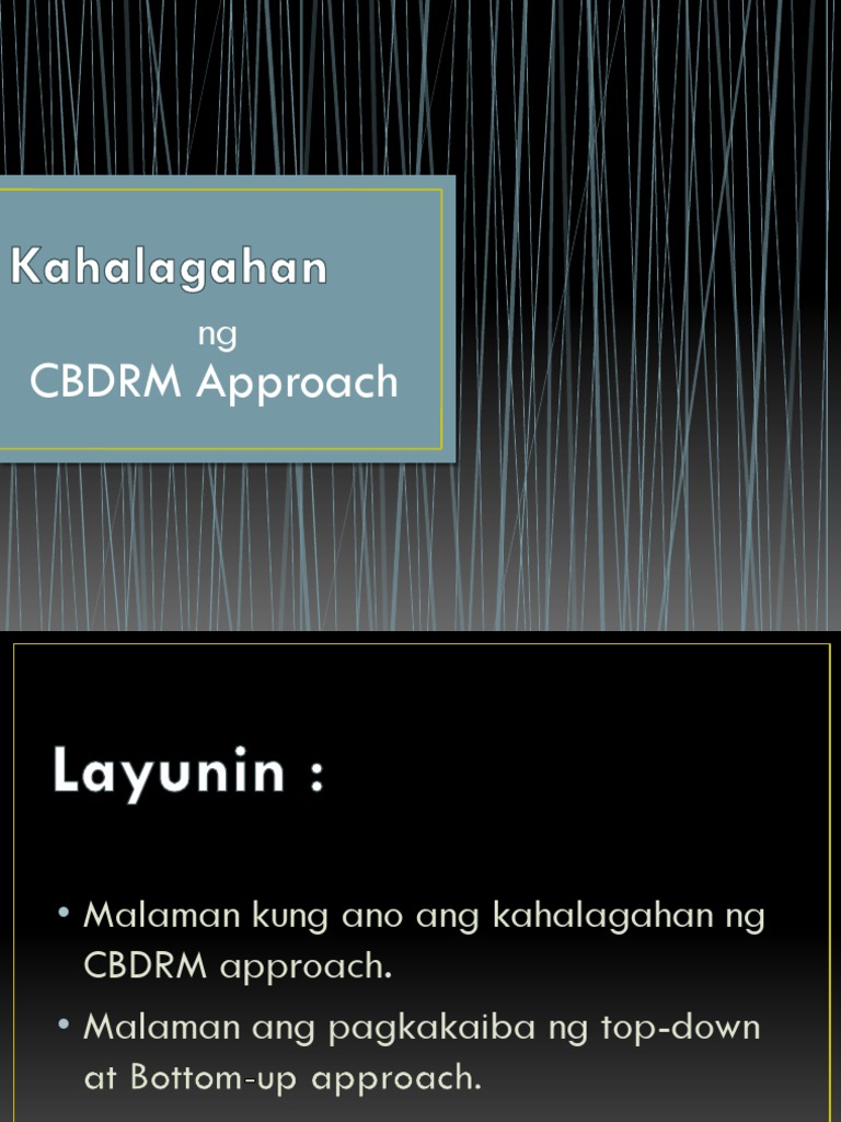 Kahalagahan NG CBDRM Aproach in AP 10 | PDF