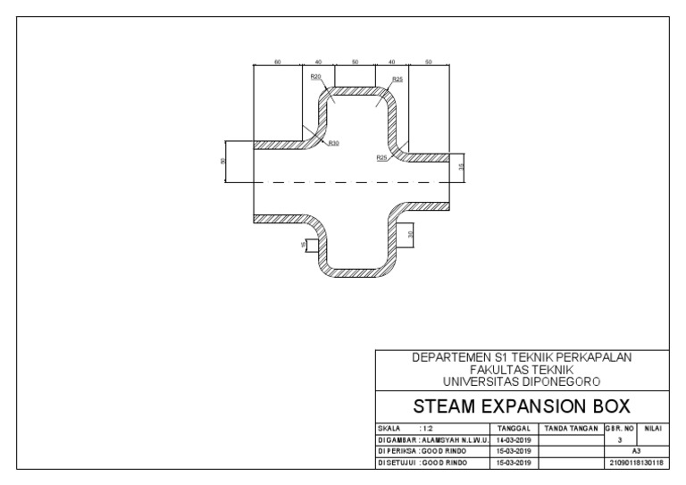 Steam Expansion Box Autocad | PDF