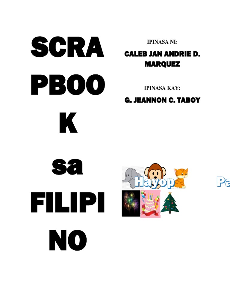 Scrapbook in Filipino | PDF