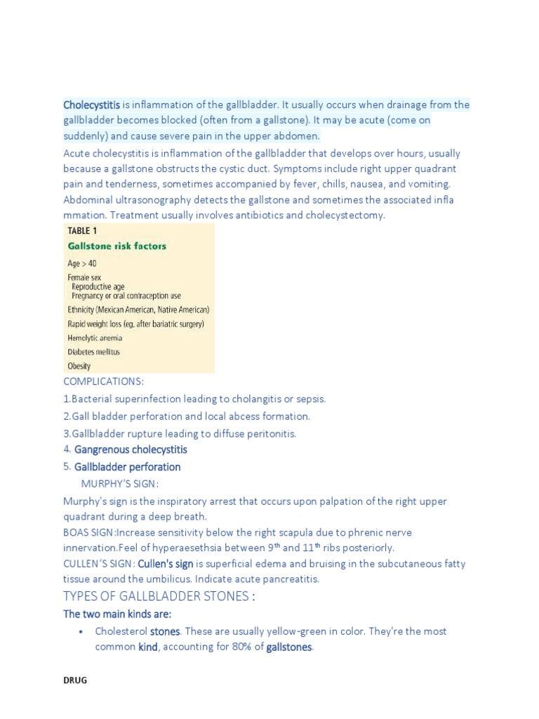Types of Gallbladder Stones:: TH TH | PDF | Gallbladder | Exocrine System