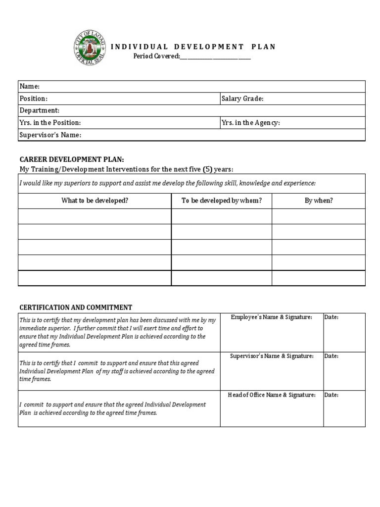 LC Individual Devt Plan | PDF | Behavior Modification | Government