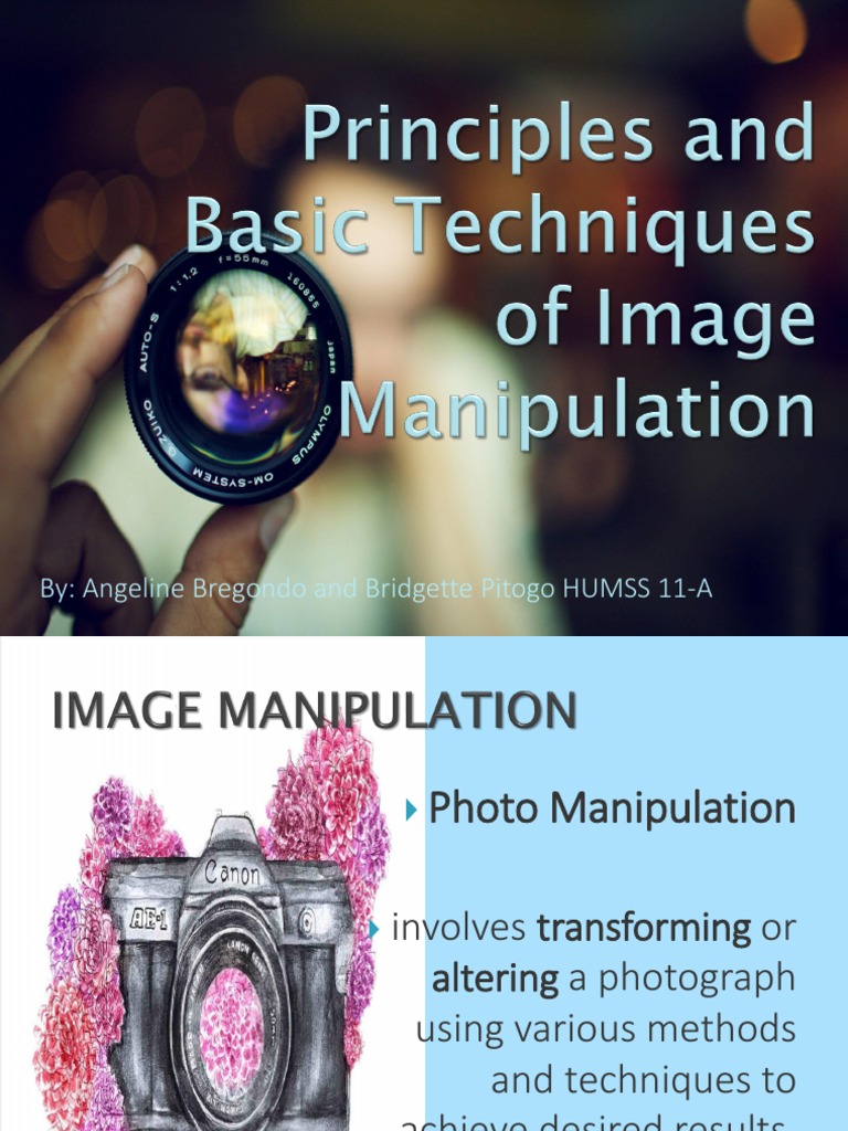 Principles of Image Manipulation Techniques | PDF | Photo Manipulation ...