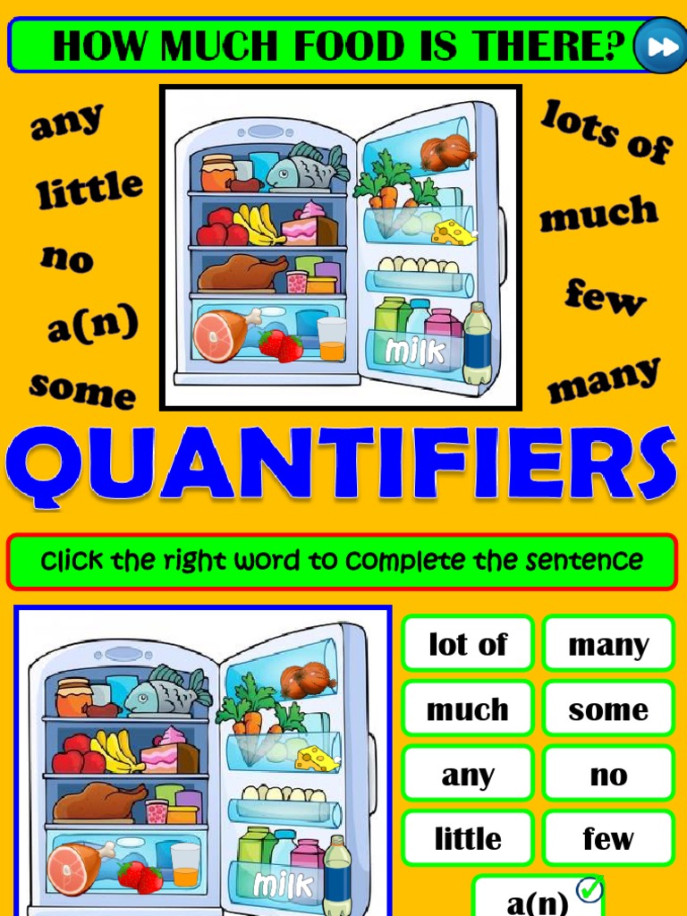 Quantifiers Food Game Fun Activities Games Games Grammar Drills 89148 ...