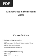 Mathematics in The Modern World | PDF | Pattern | Mathematical Model
