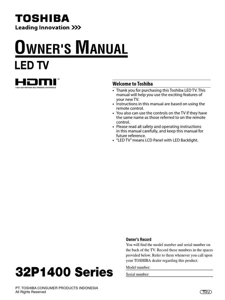 Service Manual TV | PDF | Hdmi | Television