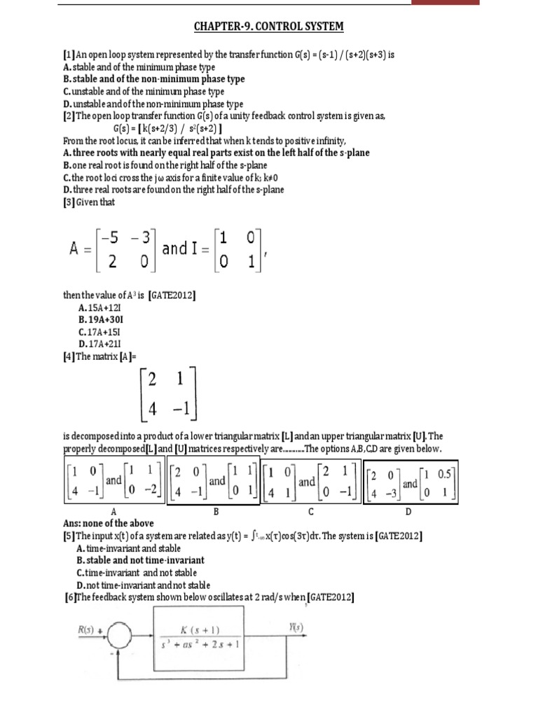 Chapter-9. Control System: P.M.Mevada | PDF | Algorithms | Electromagnetism
