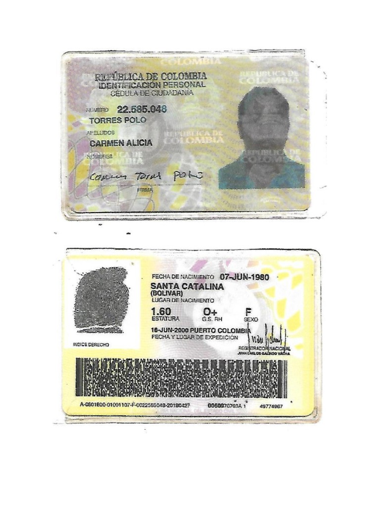 Cedula Ampliada de Carmen | PDF