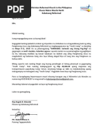 Example of Solicitation Letter Filipino | PDF