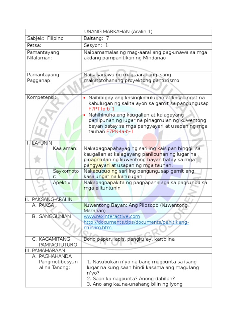 GRADE 7 1st Quarter Final | PDF