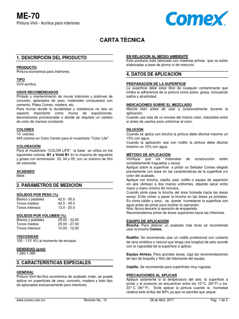 Me 70 | PDF | Pintar | Materiales