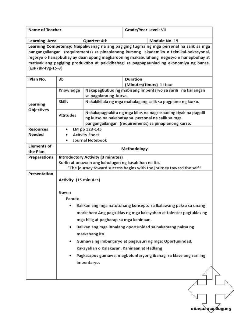 EsP7 Q4 Ip3b v.02 | PDF