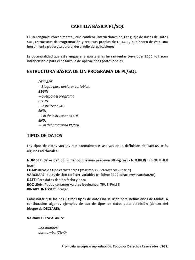 PL SQL PDF | PDF | Pl / Sql | SQL