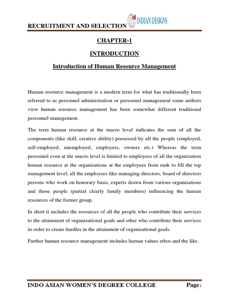 HR 1 Glory Project | PDF | Recruitment | Human Resource Management