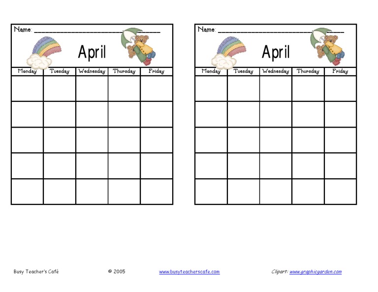 Behavior Chart April | PDF | Career & Growth