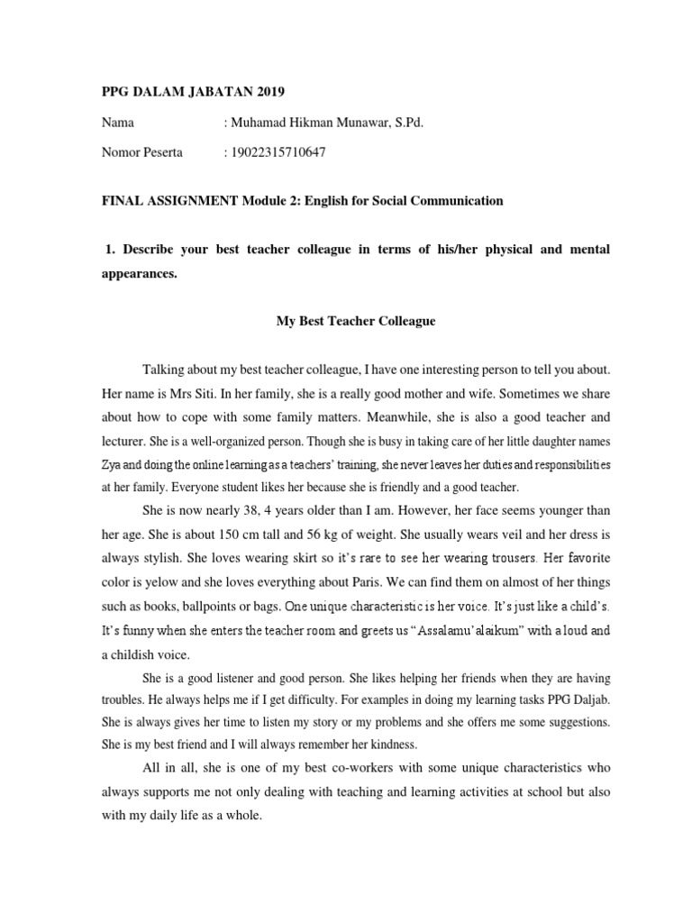 Final Assignment m2 | PDF | Schools | Special Education