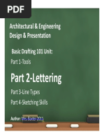 Engineering Lettering Practice Plates | PDF