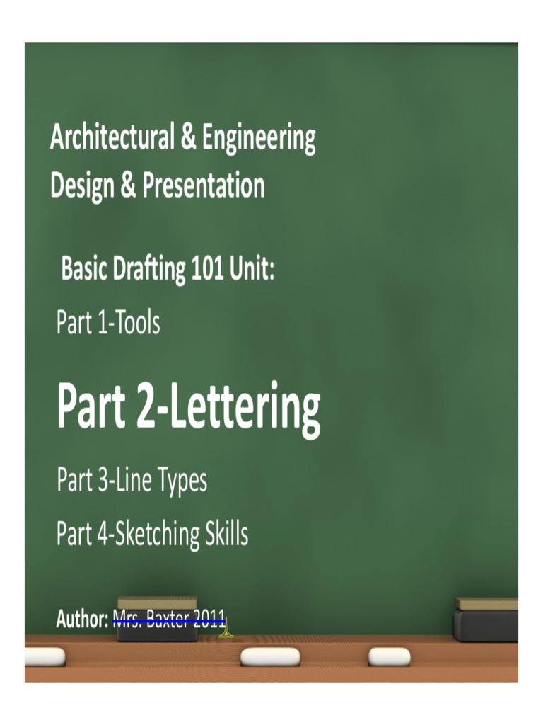 Lettering Techniques in Drafting | PDF | Letter Case