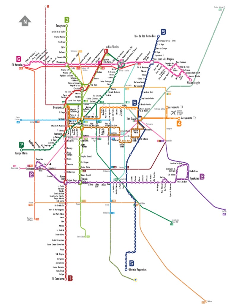 MAPA METROBUS Mexico City PDF | PDF